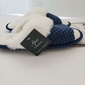 Laura Ashley | Shoes | Paura Ashley Womens Memory Form Open Toe Blue ...